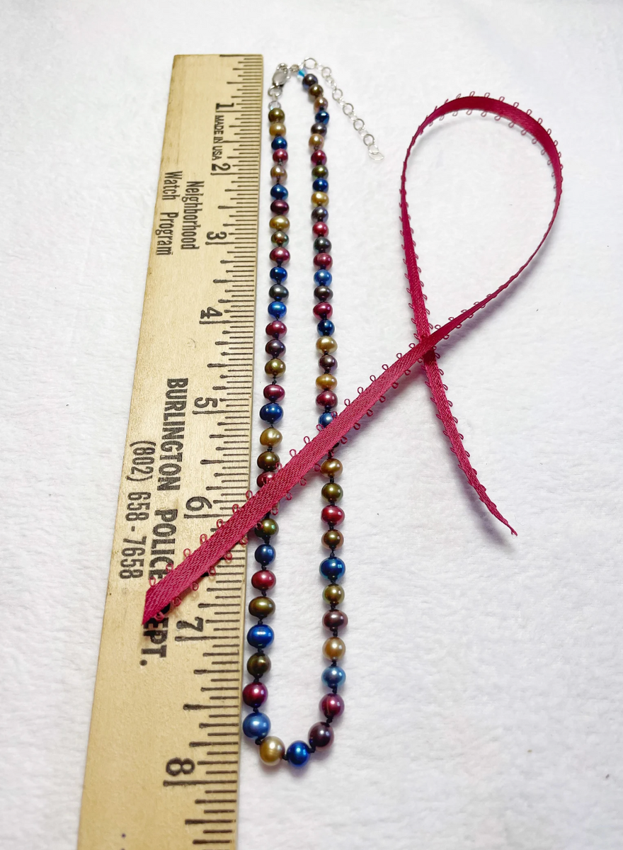 Multi Colored Freshwater Pearl Necklace The Classy Look